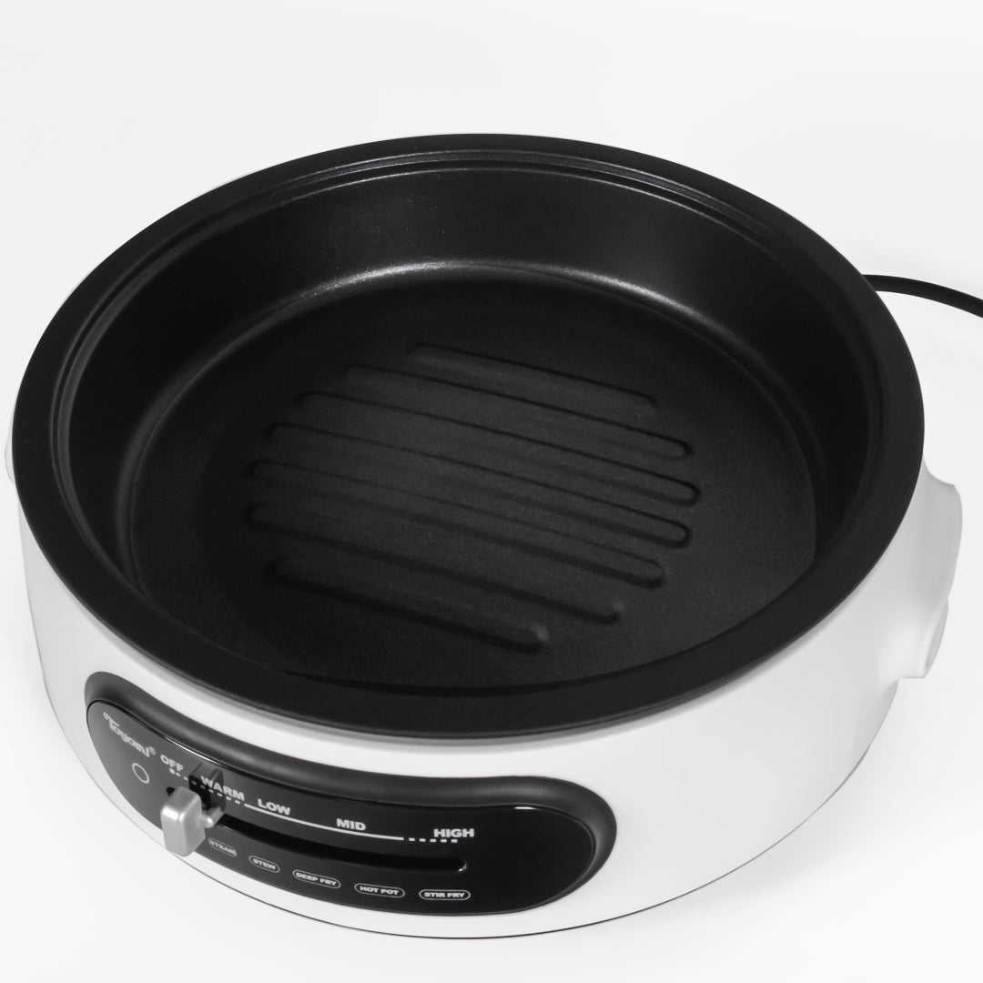 TOYOMI Stainless Steel Multi Cooker with Grill Pan 4.5L MC 6969SS | TOYOMI