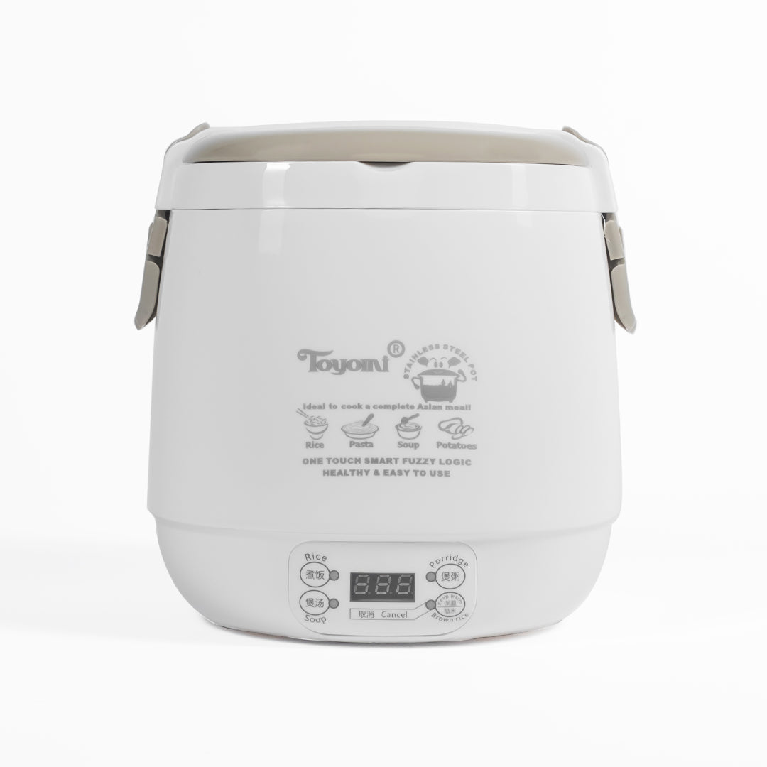 TOYOMI 0.6L Mini Rice Cooker with Duo Pot RC 818 | TOYOMI